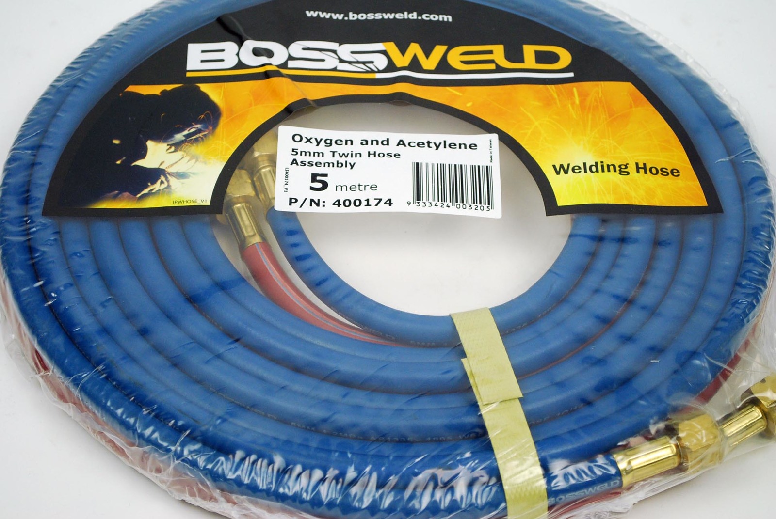 Bossweld Oxy & Acetylene 5M - 10M Twin Hose Assembly. - need1.com.au
