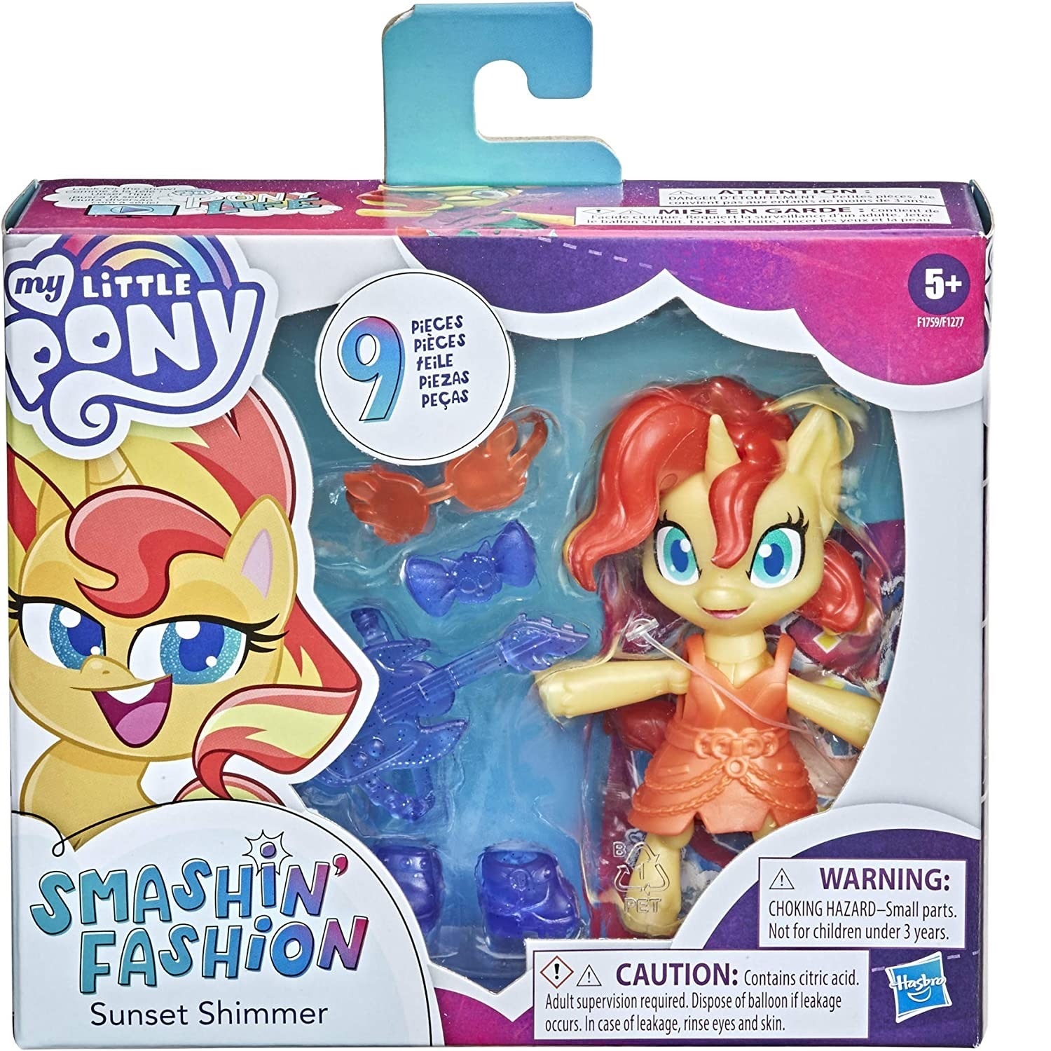 MY LITTLE PONY 9pc Smashin' Fashion Sunset Shimmer Set - need1.com.au