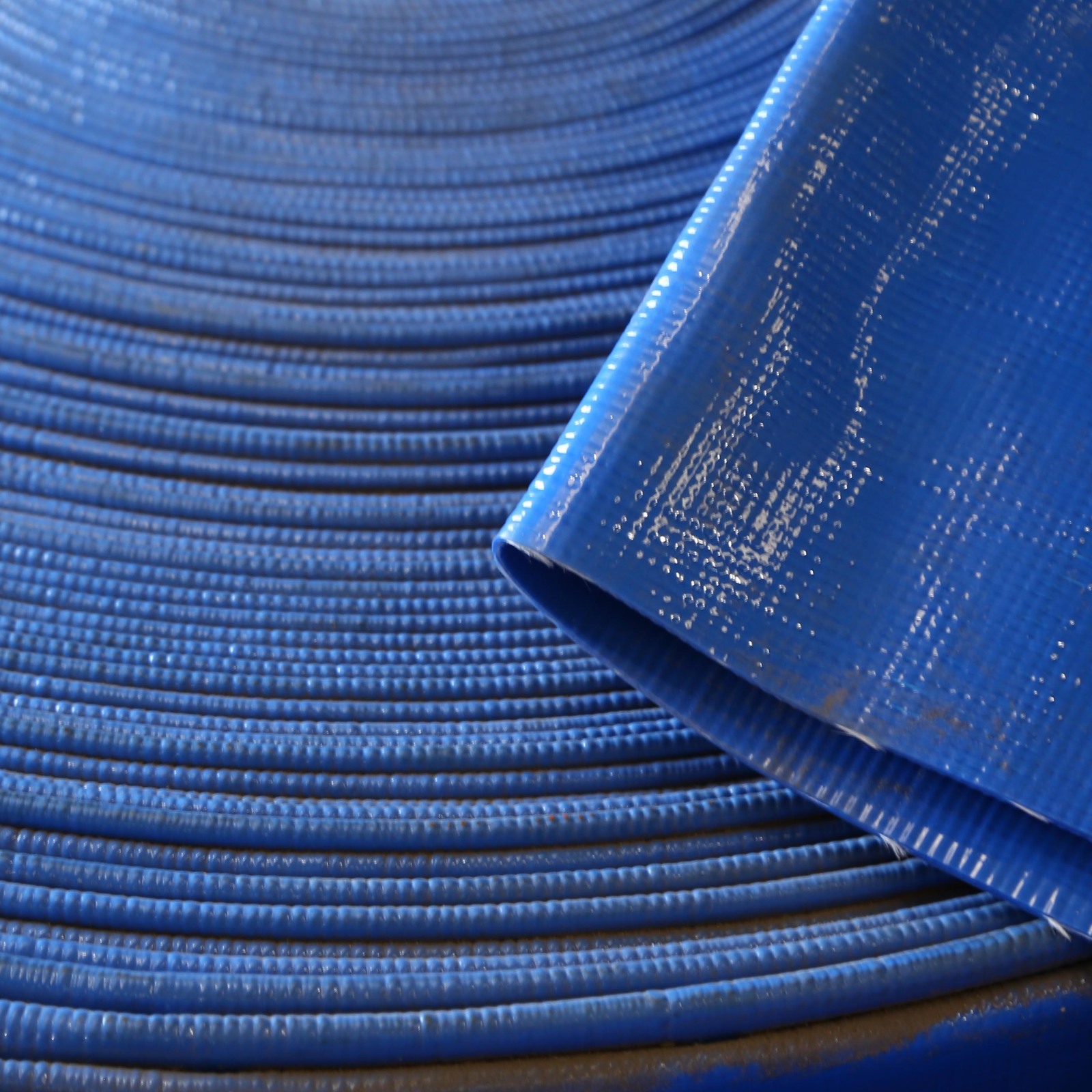 50M Roll x Reinforced PVC Tube 300mm Width | Blue - need1.com.au