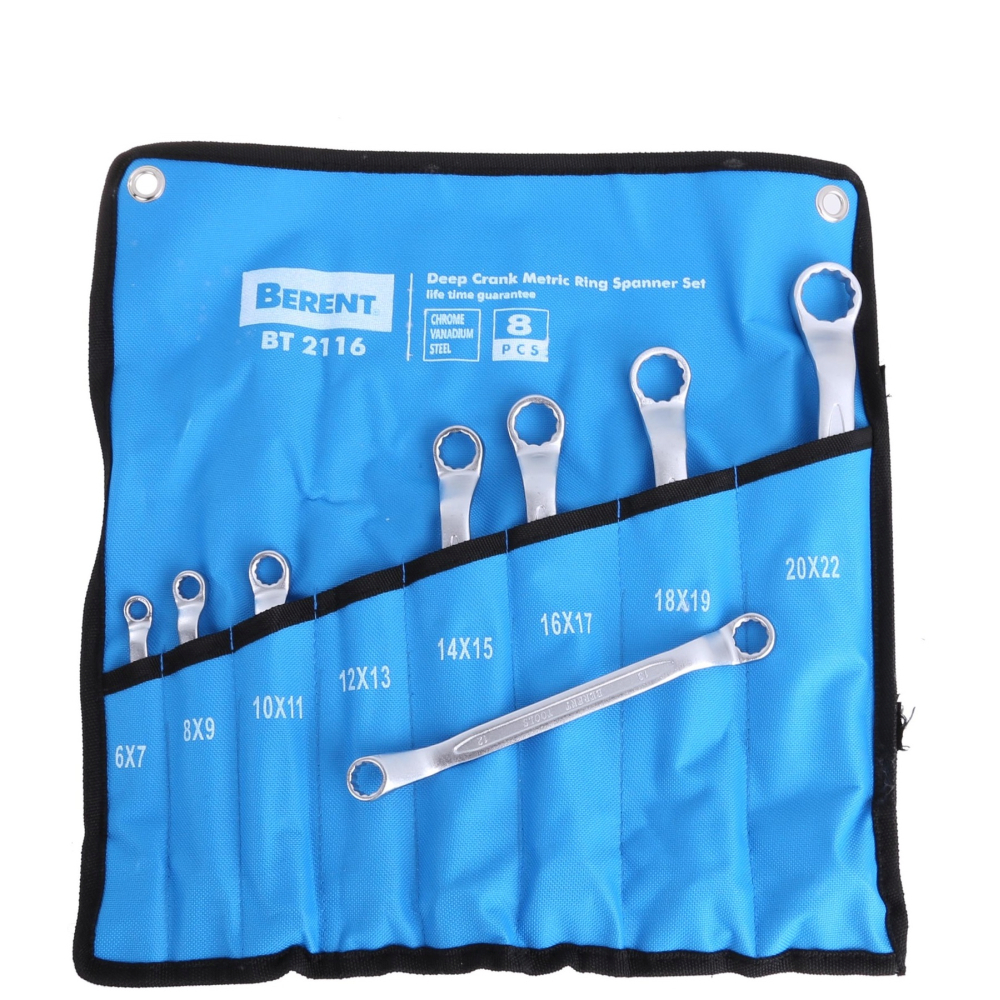 Berent 8pc Double Ring Wrench Set - need1.com.au
