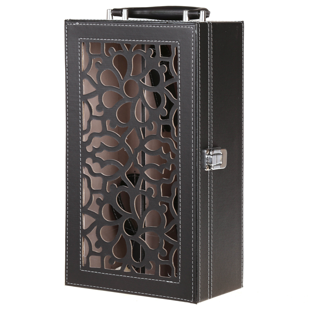 Twin Bottle Wine Box with Carry Handle & Bottle Opener - need1.com.au