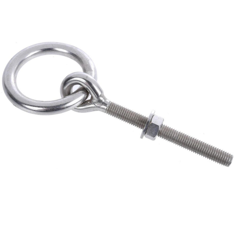 Stainless Steel Coach Screws with Eye, 8x80mm, Grade 316 - need1.com.au