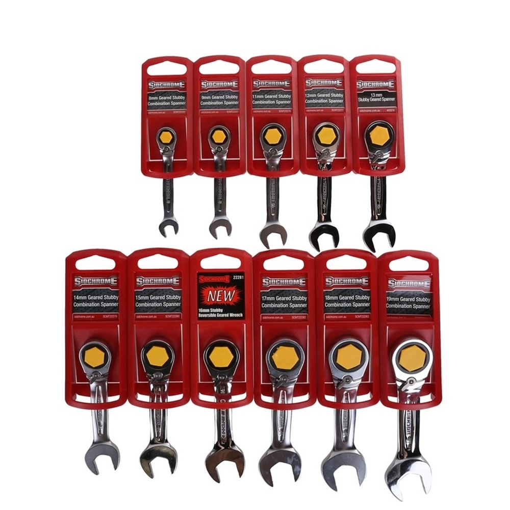 SIDCHROME 11pc Stubby Spanner Set need1