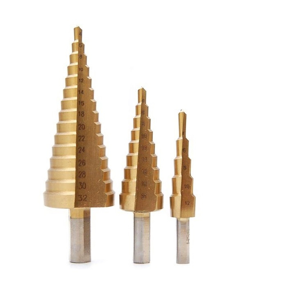 ROLSON 3pc Step Drill Set in Aluminium Case - need1.com.au