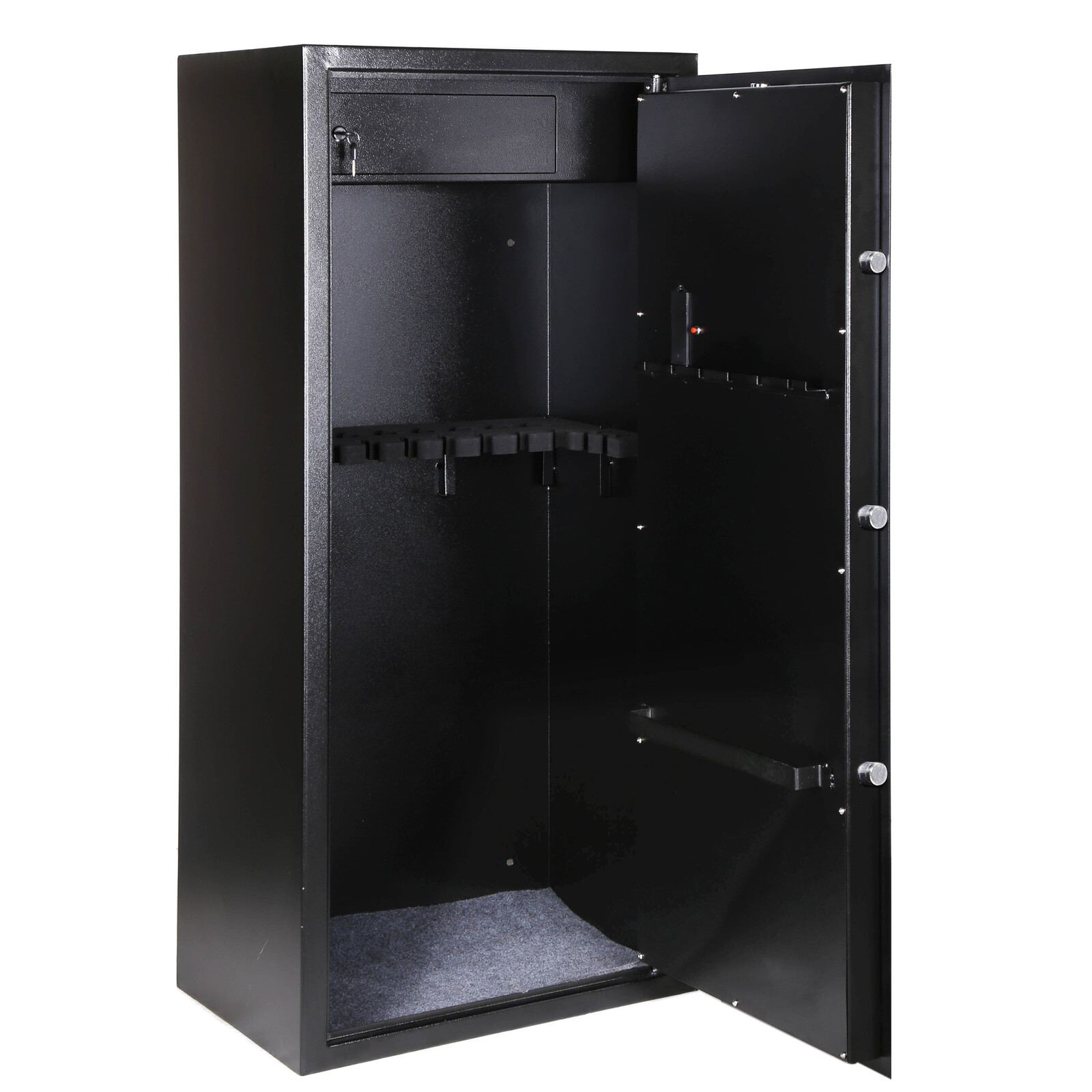 JMV 20 Gun Safe Firearm Rifle Storage Lock box Steel Cabinet| Key Pad ...