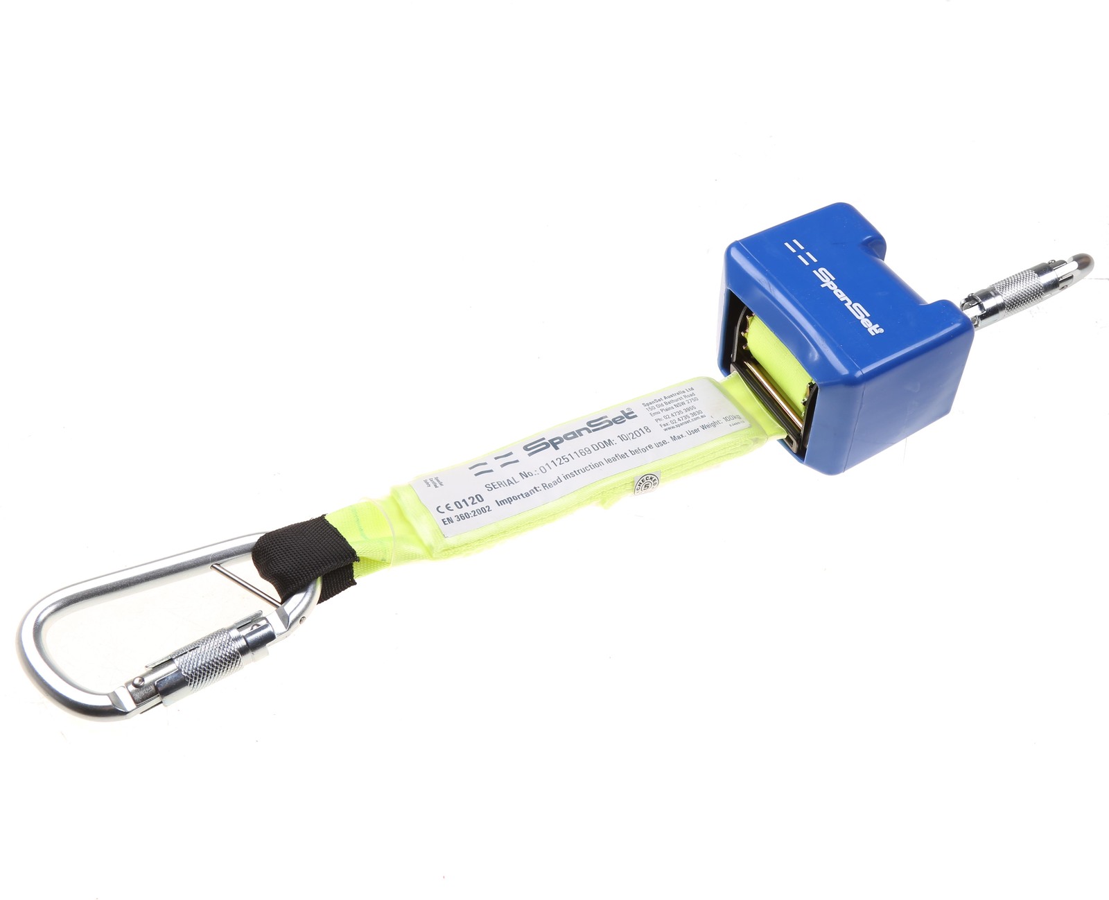 SpanSet Energy Absorbing Retracting Lanyard - need1.com.au