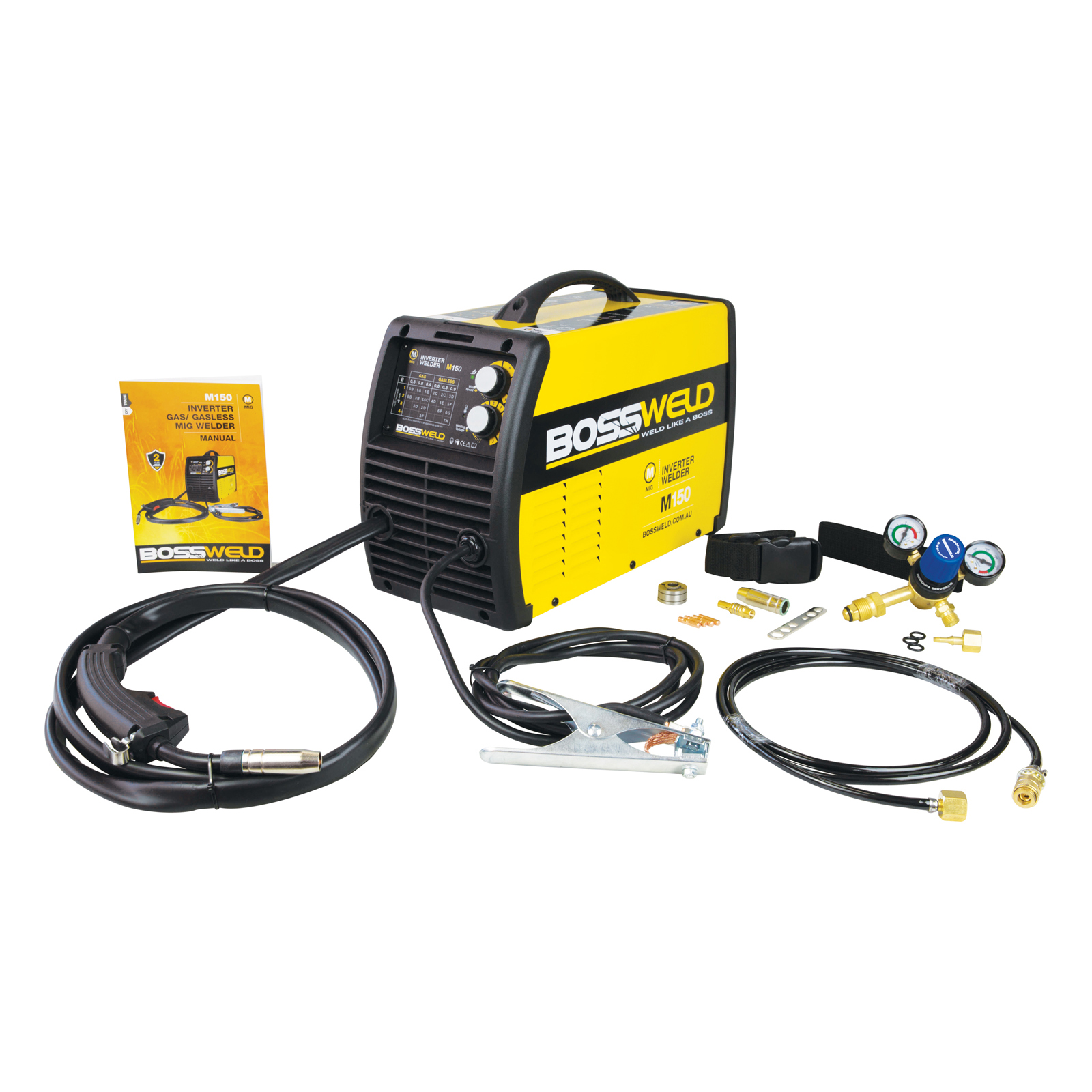 BOSSWELD M150 Gas/Gasless MIG Inverter Welder (Ex-Demo) - need1.com.au