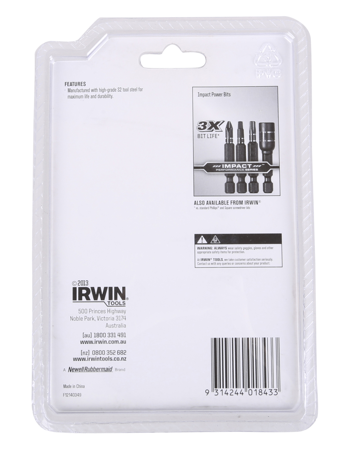 IRWIN 10pc Torx Security Insert Bit Set. TR9 - TR40 | Includes 57mm ...