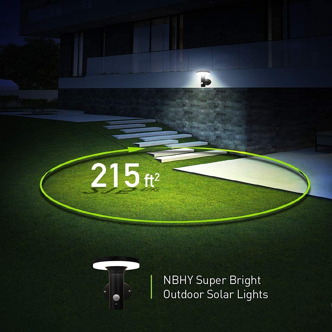 NBLighting Outdoor Smart Solar Wall Light - need1.com.au