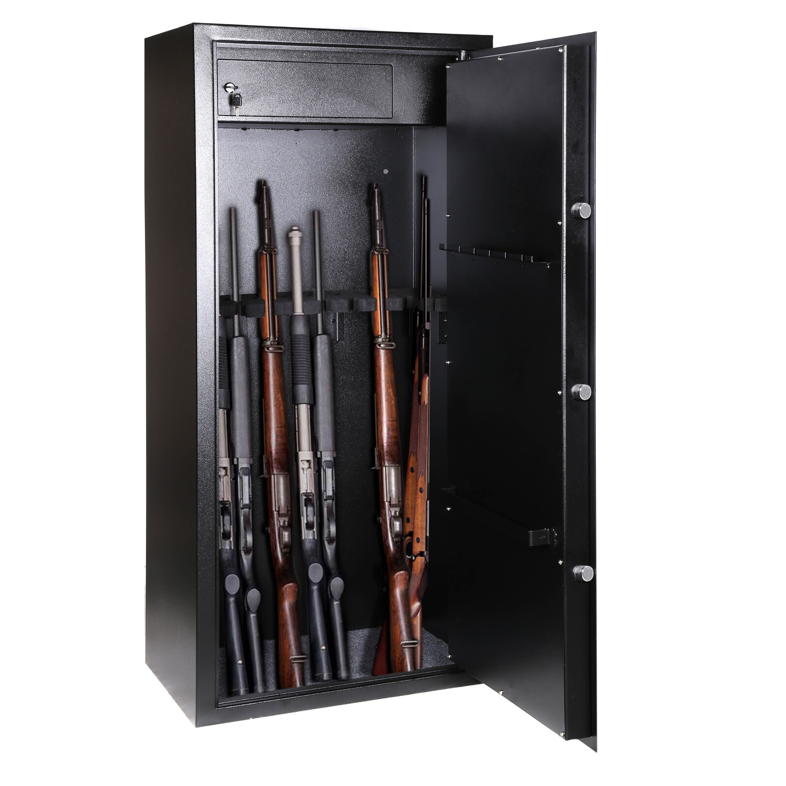 JMV 20 Gun Safe Firearm Rifle Storage Lock box Steel Cabinet| Key Only ...