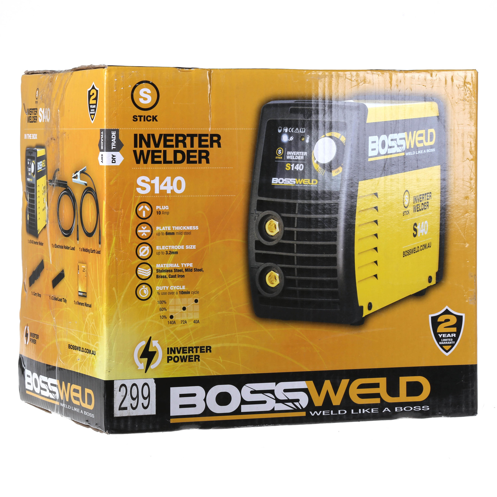 BOSSWELD S140 Stick Arc Inverter Welder (Ex-Demo) - need1.com.au