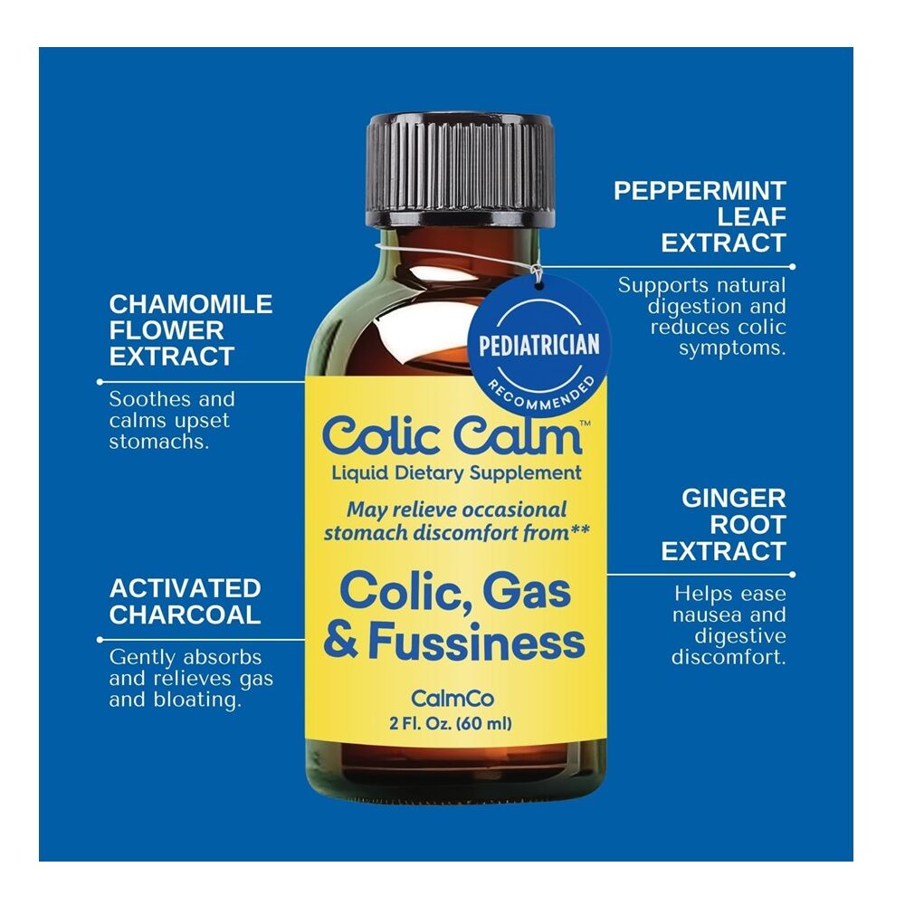 COLIC CALM 59ml Alternative Gripe Water for Babies: Colic and Upset ...