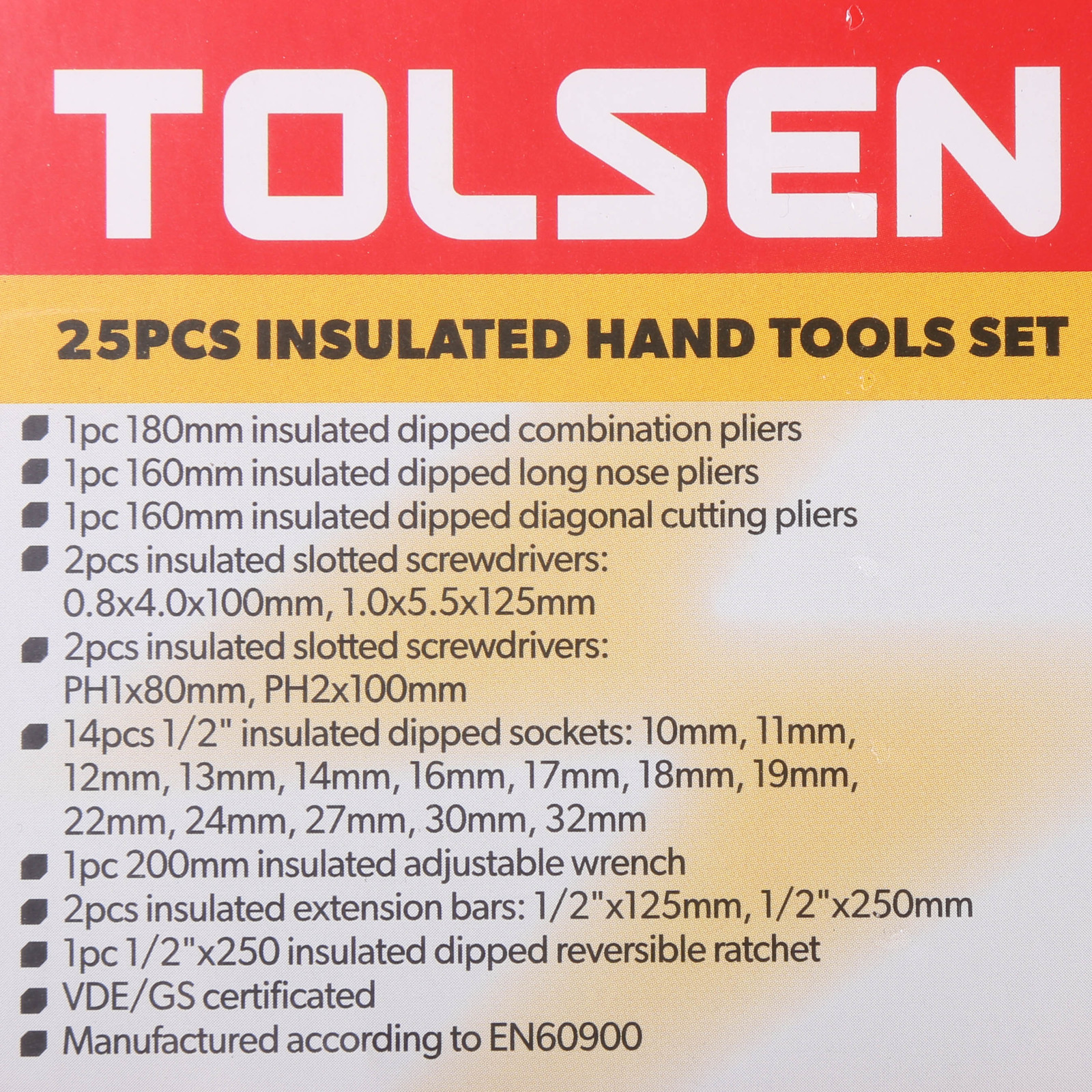 Tolsen 25pc Hand Tool Set - need1.com.au