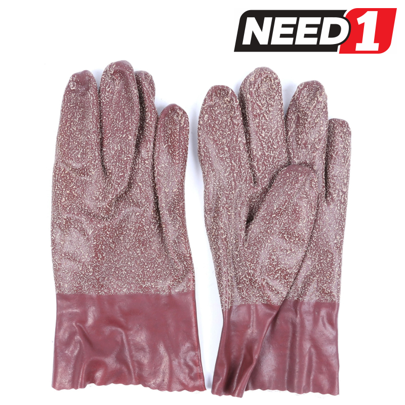 Flocklined PVC Work Gloves - need1.com.au