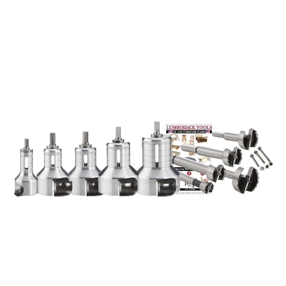 LUMBERJACK TOOLS 5-Piece Pro Series Professional Tenon Cutters Kit ...