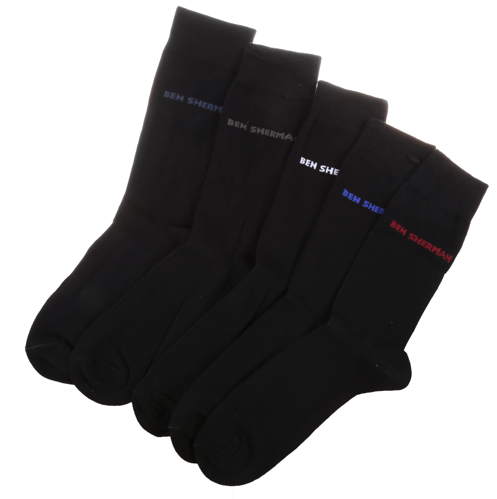 BEN SHERMAN Men's 5pk Hedgehunter Logo Socks - need1.com.au