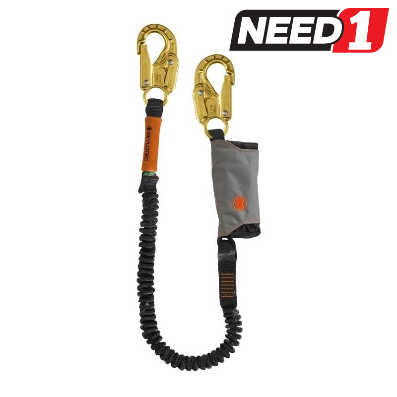 Skylotec Elasticated Shock Absorbing Safety Lanyard - need1.com.au