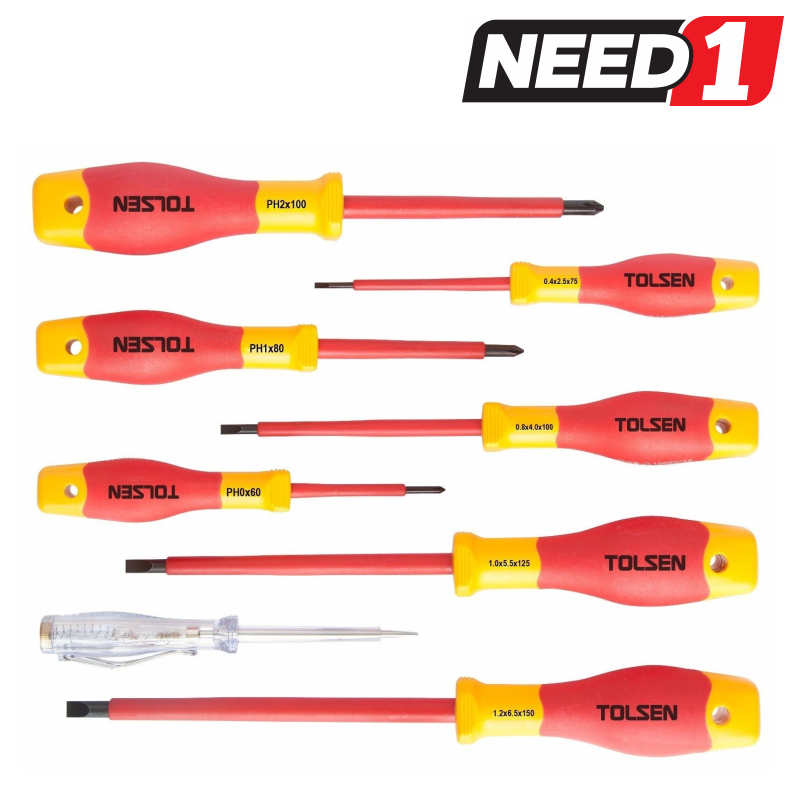 Tolsen 8pc VDE Screwdriver Set - need1.com.au